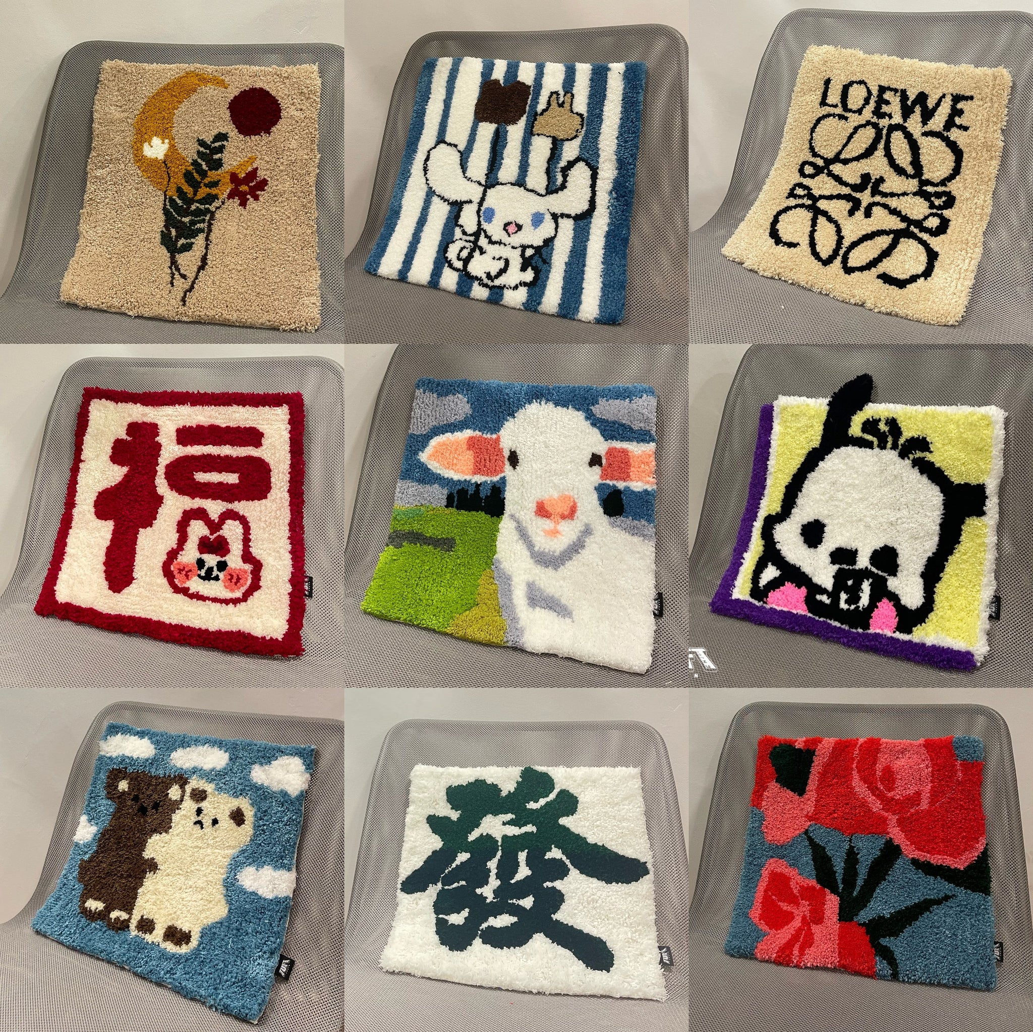 Tuft Spain - Sesión Tufting Tamaño 50cm x 50cm – Tuft Spain (Yuan Yuan ...